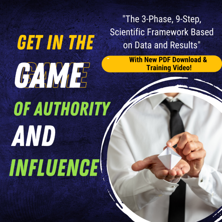 How to get in the game of influence and authority